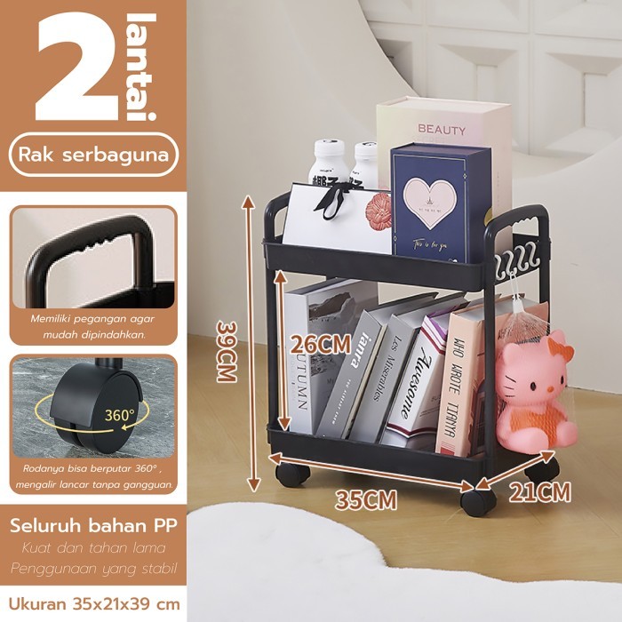 Jual BG SPORT Rak Troli 2-5 SUSUN RAK LANTAI BERODA RAK PENYIMPANAN ...