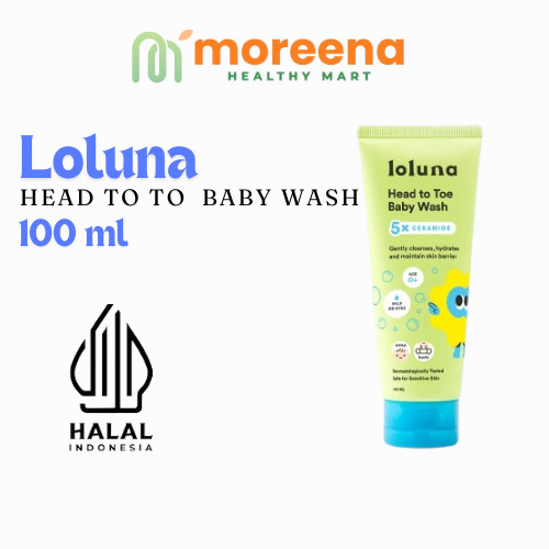 Jual LOLUNA - Head To Toe Baby Wash Sabun Mandi 100ML | Shopee Indonesia