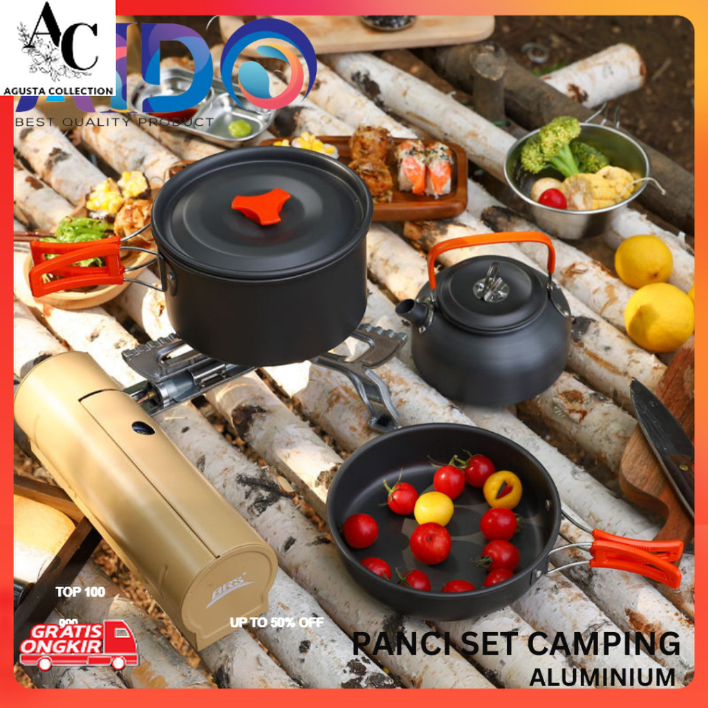 Jual Alat Masak Lengkap / AIDO Alat Masak Panci Camping Gunung ...