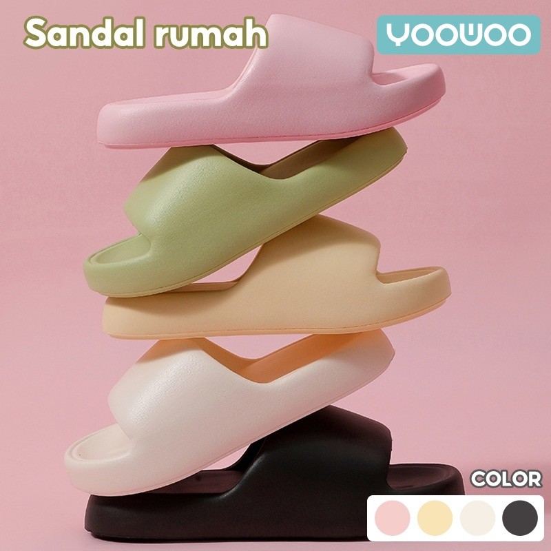 Jual YooWoo Sandal slop / sandal rumah / sandal wanita | Shopee Indonesia