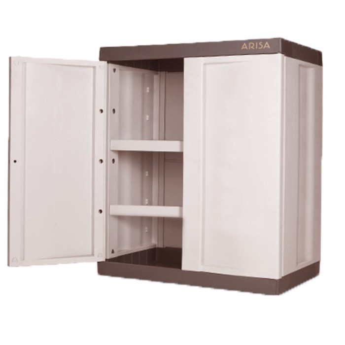 Jual Arisa CA101 Lemari Multifungsi Plastik Elegan Dua Pintu LEMARI PAKAIAN 2 PINTU 2 SUSUN RAK ...