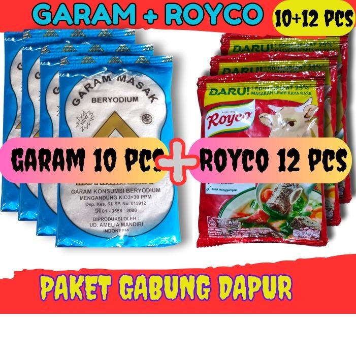 Jual 10 PCS GARAM + 12 ROYCO 8 GR / MASAKO 8,5 GR , GARAM DAPUR ...