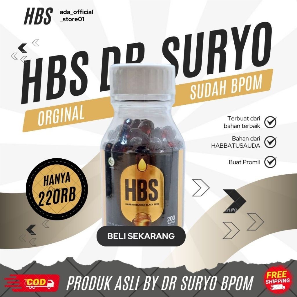 Jual HBS by dr Suryo, SpOG | SoftCapsul | Premium | Promil HBS 200 Kapsul | Shopee Indonesia