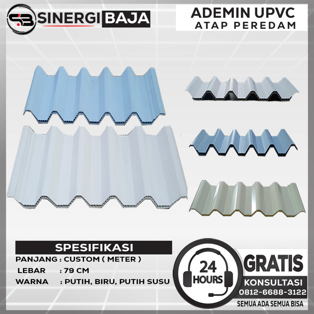Jual Atap upvc Ademin atap rumah upvc | Shopee Indonesia