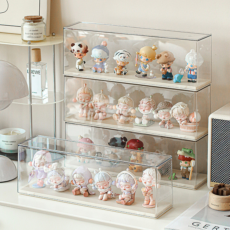 Jual Transparent Acrylic Blind Box Display Case Dustproof Showcase for ...