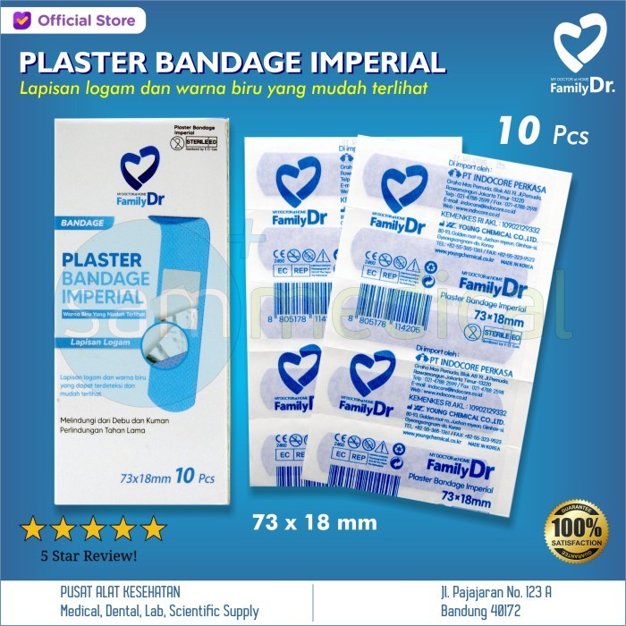 Jual Family Dr Plaster Bandage Imperial 73x18mm @10pcs | Shopee Indonesia