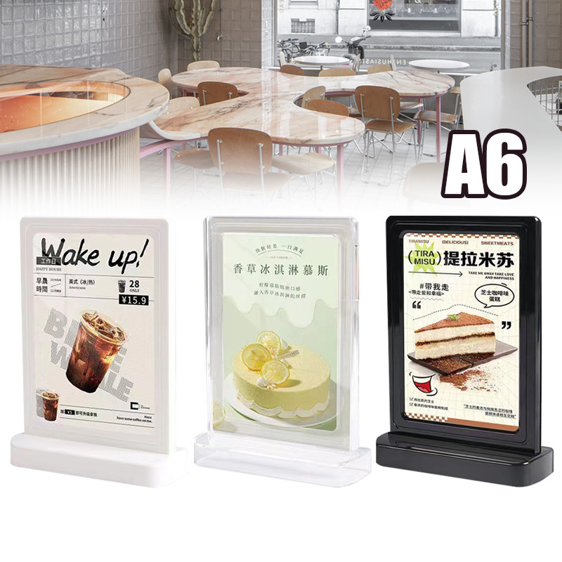 Jual A6 Stand Menu Stand Brosur Stand Akrilik Untuk Cafe Atau Rumah ...