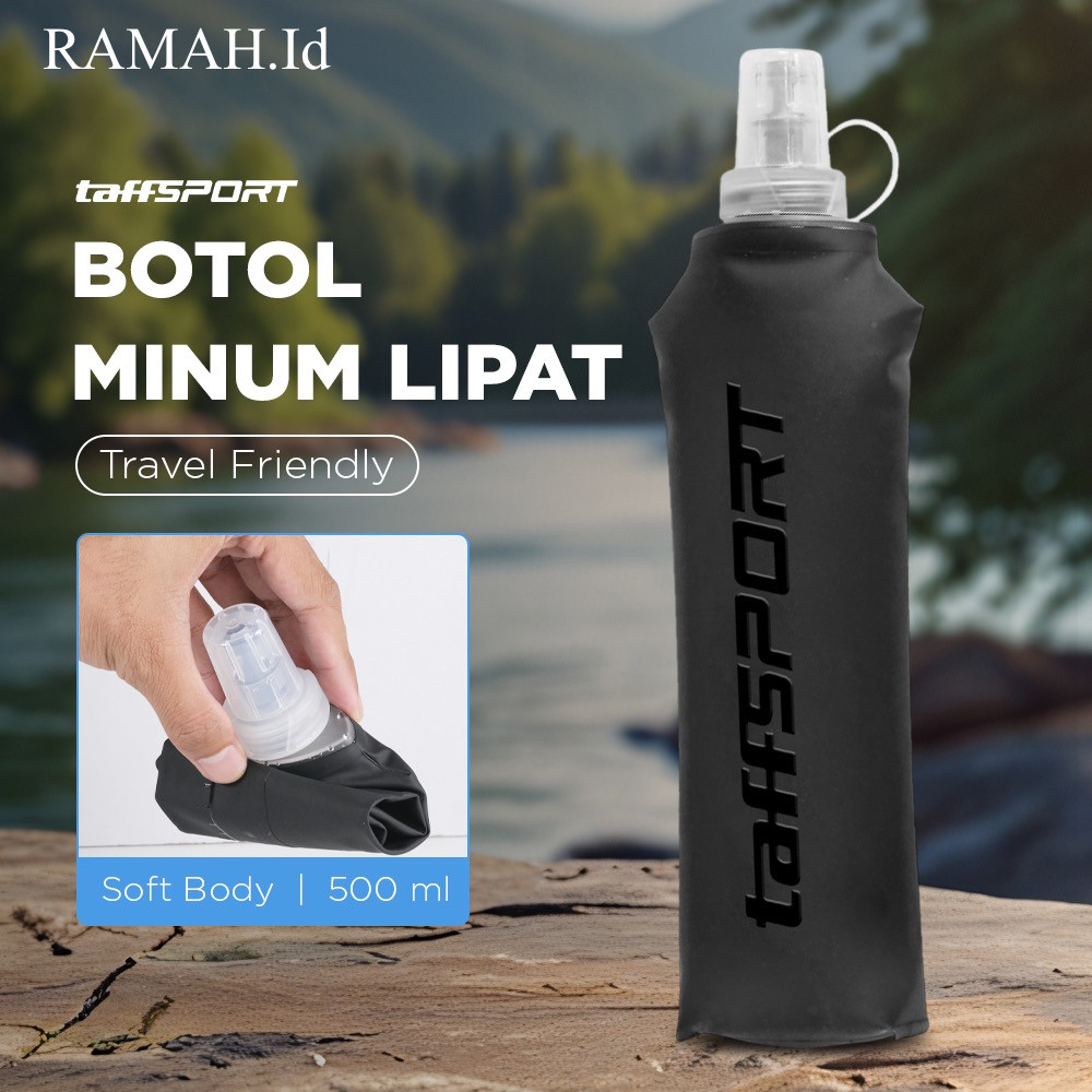 Jual Botol Minum Lipat Soft Flask Foldable Water Bottle 500ml - TF-51 ...