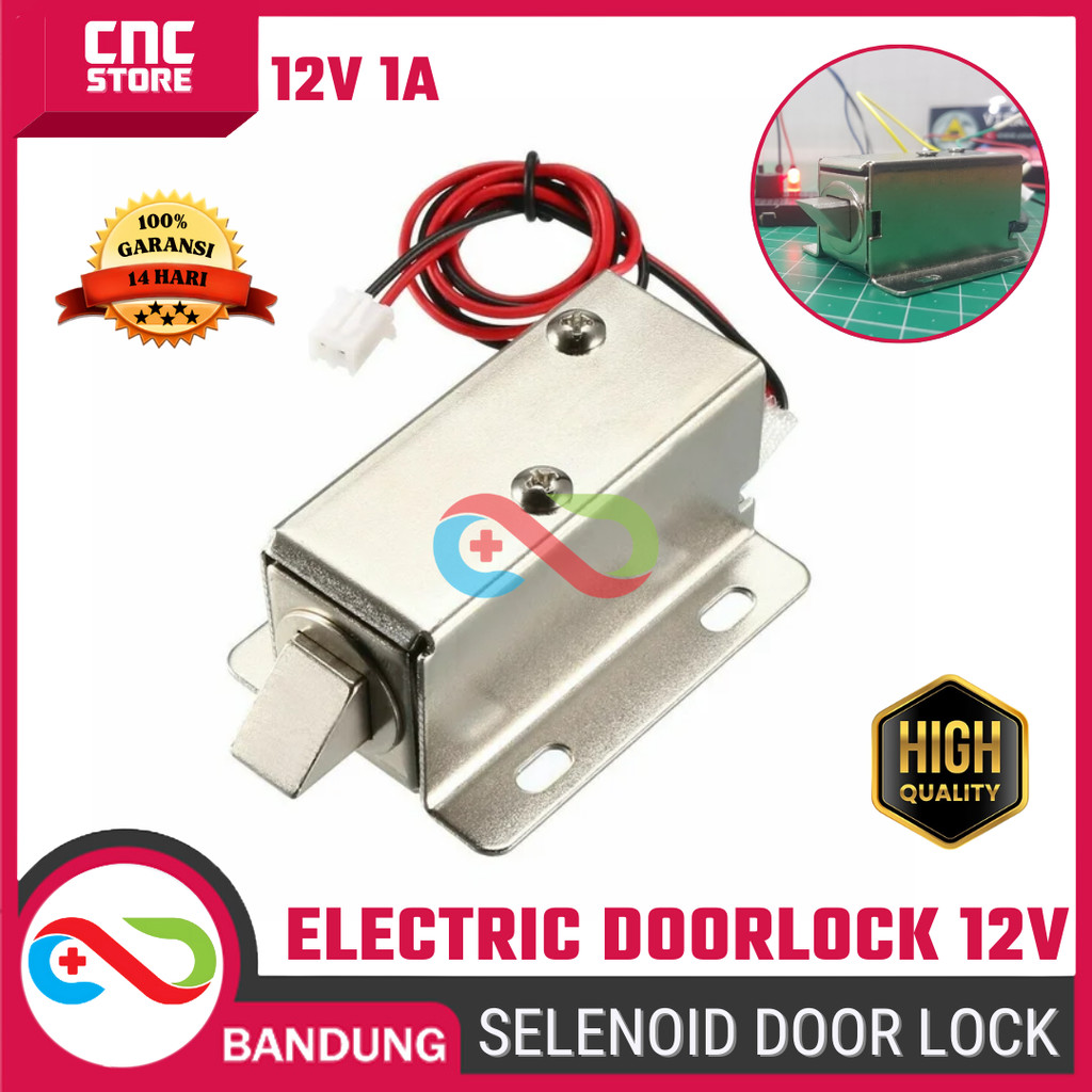 Jual Solenoid Door Lock 12V DC – Kunci Elektronik untuk Pintu dengan ...