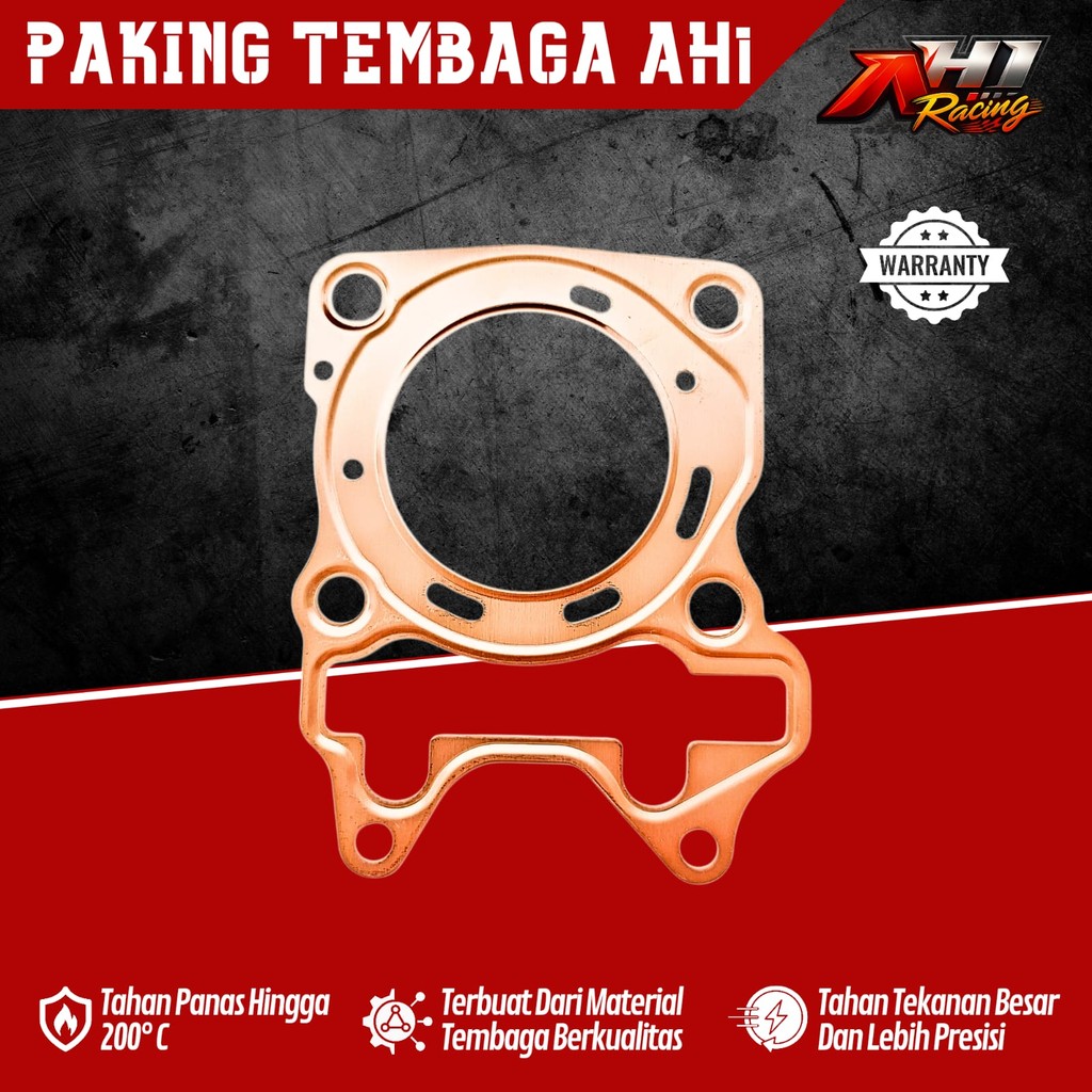 Jual Perpak Gasket Paking Packing Blok Head Tembaga Vario 125 150 Pcx Adv 125 150 AH1 Racing 0.3 ...