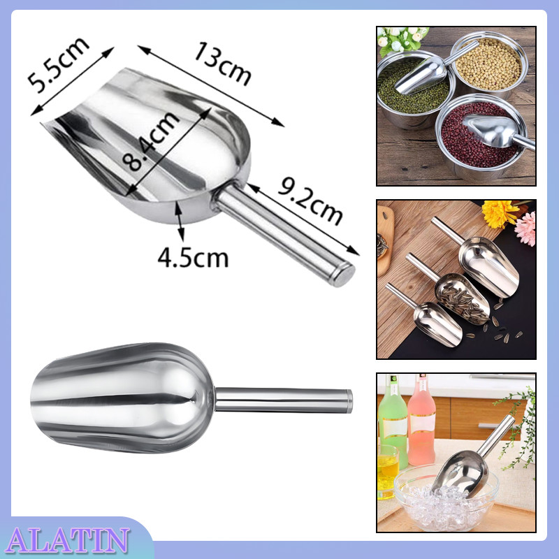 Jual Sekop Beras Stainless / Sendok Es Batu Steinless / Sendok Skop Es ...