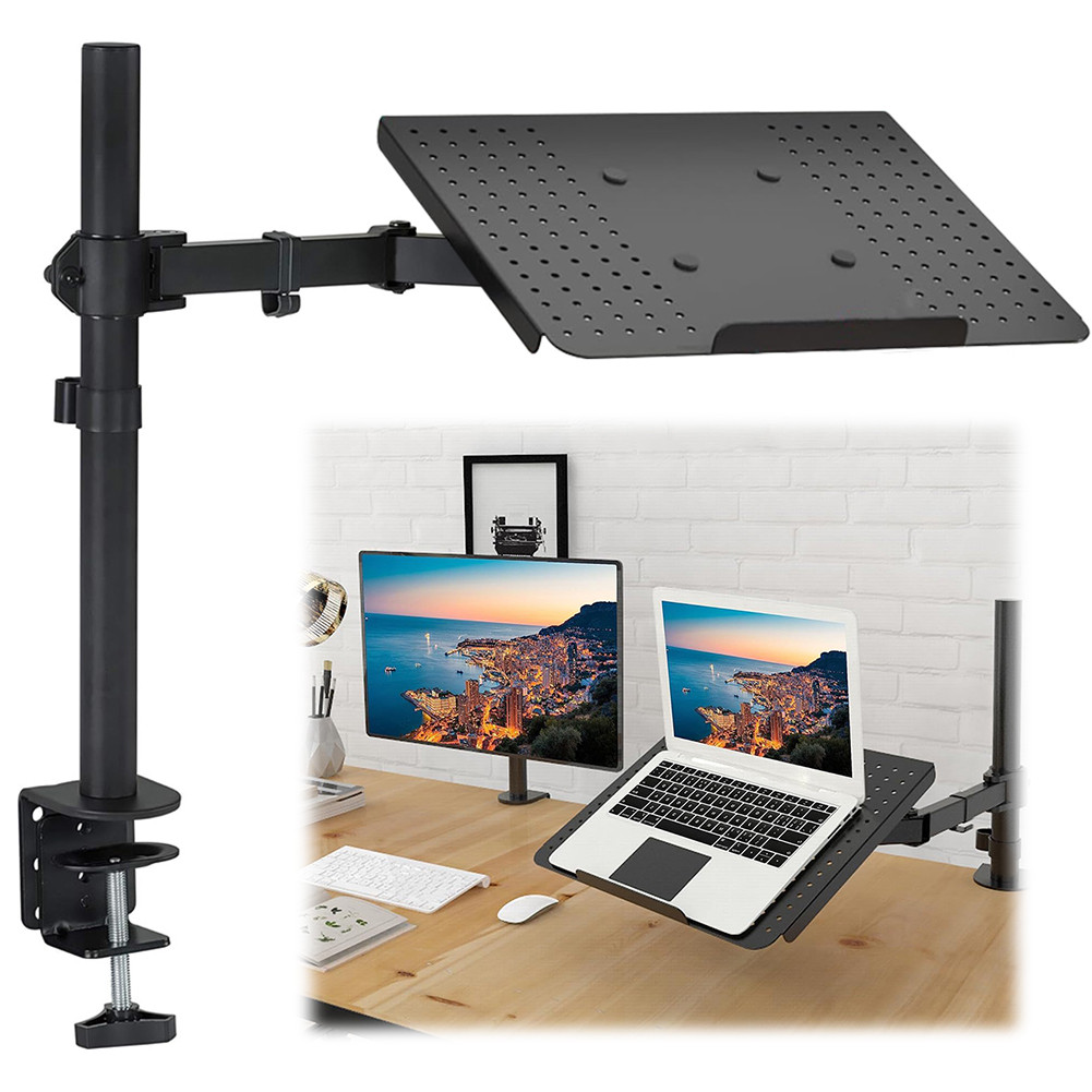 Jual Single Laptop Notebook Desk Mount Fully Adjustable Laptop Arm ...