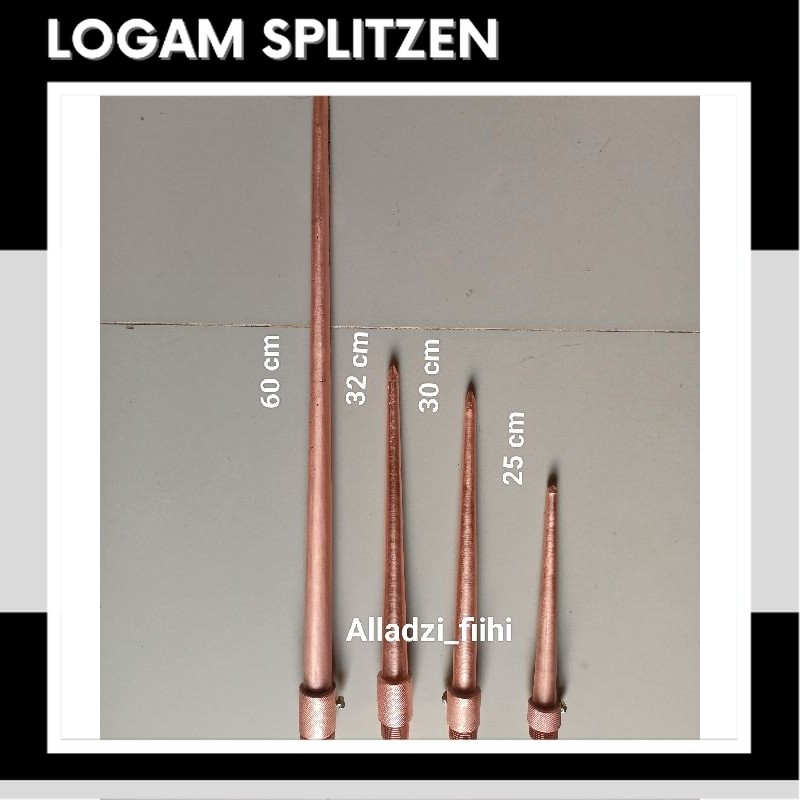 Jual Penangkal petir Splitzen Tombak Anti Petir Lengkap Babit Tembaga ...