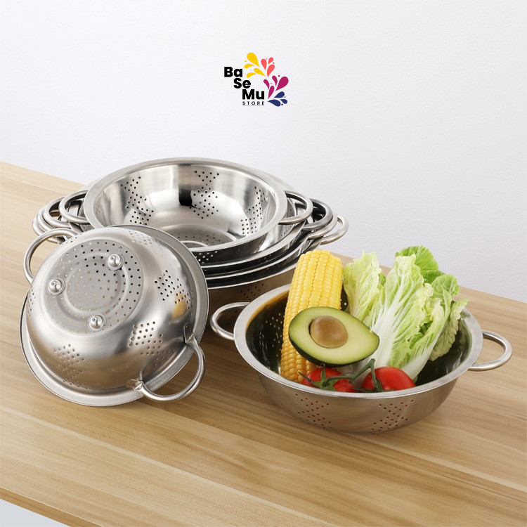 Jual Bakul Sangku Nasi Stainless Steel Bakul Nasi Lubang Wadah Nasi ...