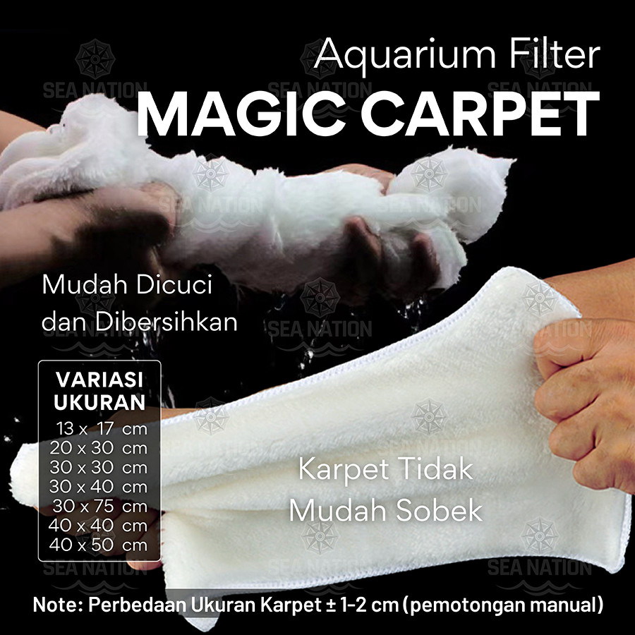 Jual Kain Saringan Filter Cotton Aquarium Magic Carpet Blanket Katun ...