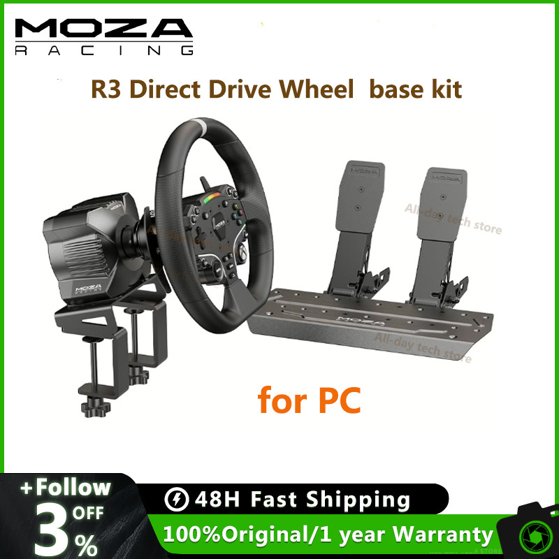 Jual MOZA Racing for PC R3 3.9Nm Direct Drive Powerhouse with ES Lite ...