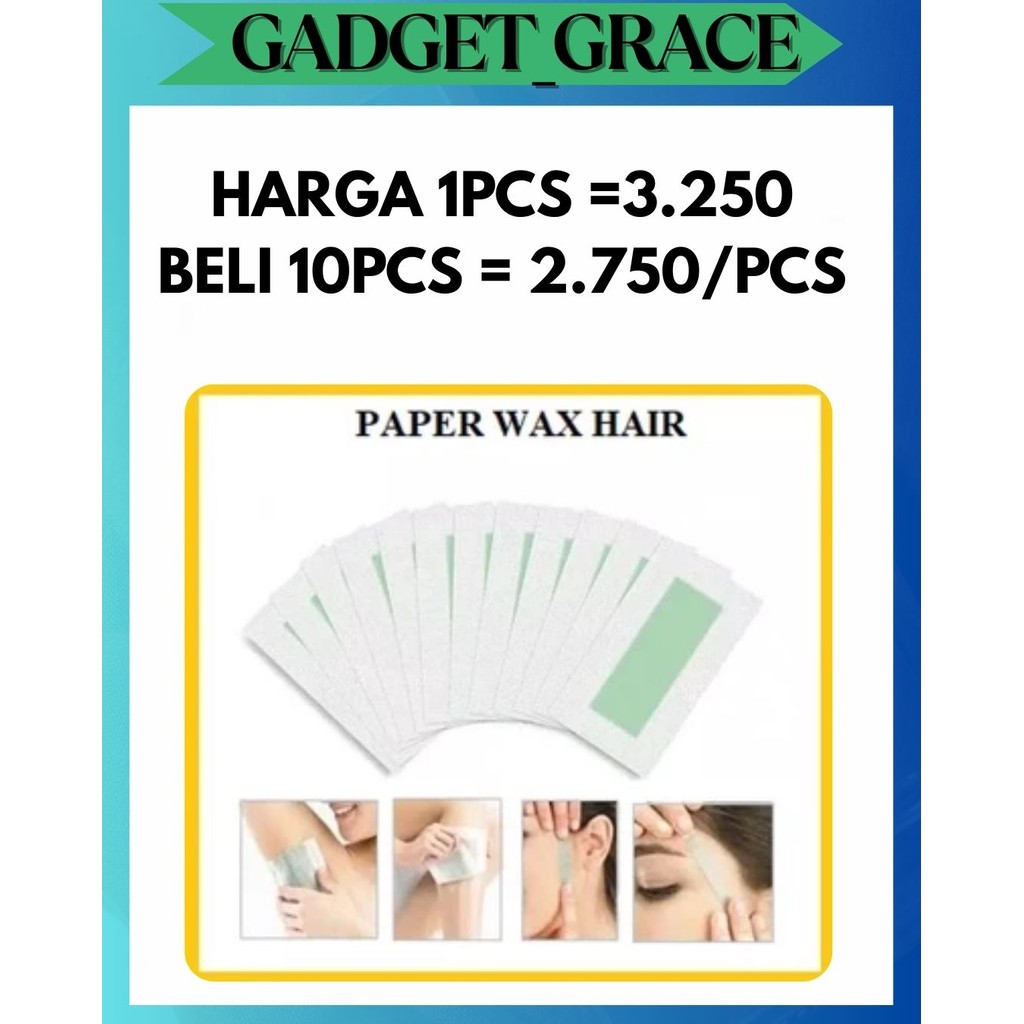 Jual GG PAPER WAX HAIR REMOVAL STRIP / PENCABUT BULU KETI PAHA TANGAN BADAN COLD WAXING STRIP ...