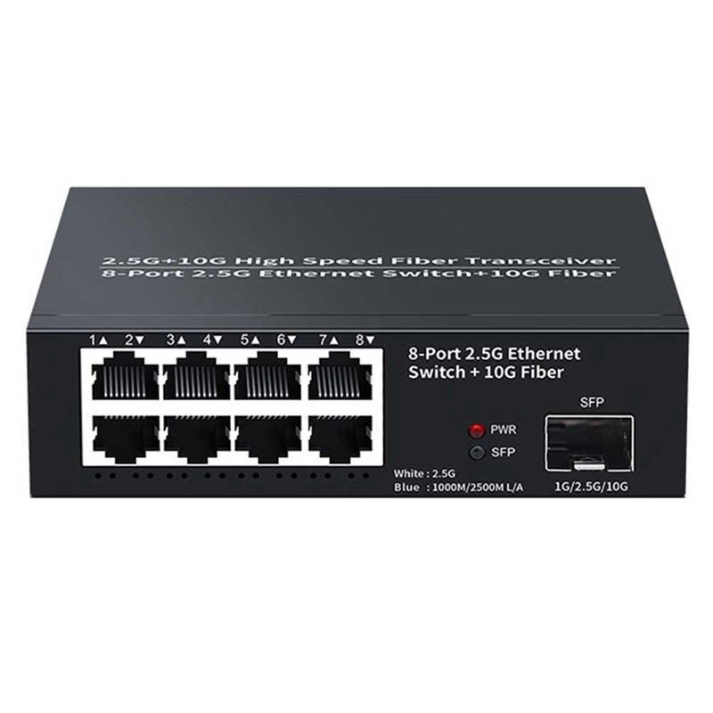 Jual NEW 8 Port Ethernet Switch 2.5Gbps Network Switcher + 1 Port 10G ...
