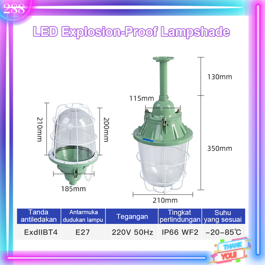 Jual Lampu LED Explosion-Proof Industri - Untuk Pabrik, Gudang & SPBU | Tahan Ledakan & Bahan ...