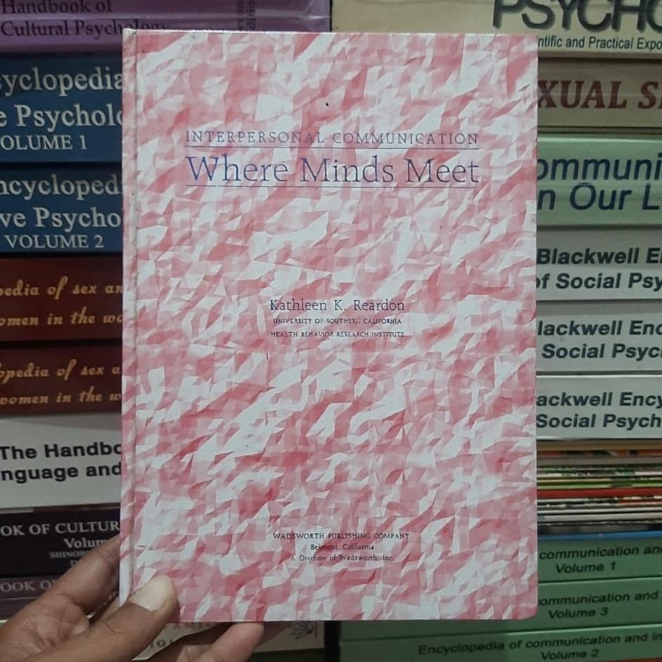 Jual Interpersonal communication where minds meet by kathleen k reardon ...
