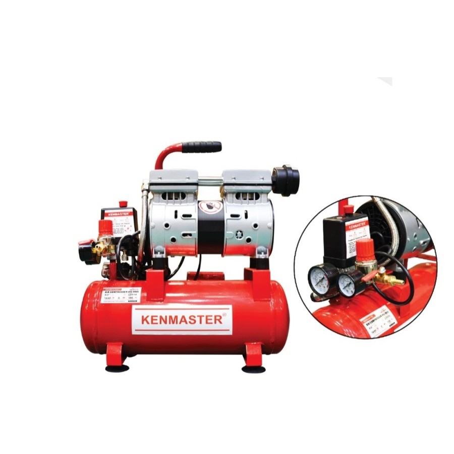 Jual KENMASTER Compressor Oiless 24 Liter 3/4 HP Tanpa Oli model lakoni ...