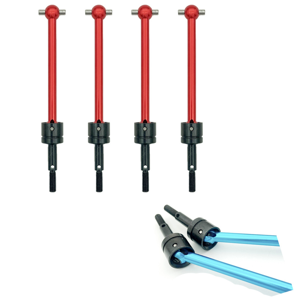 Jual 4 Pcs Hardless Steel Universal Drive Shaft CVD (64mm) for Tamiya ...