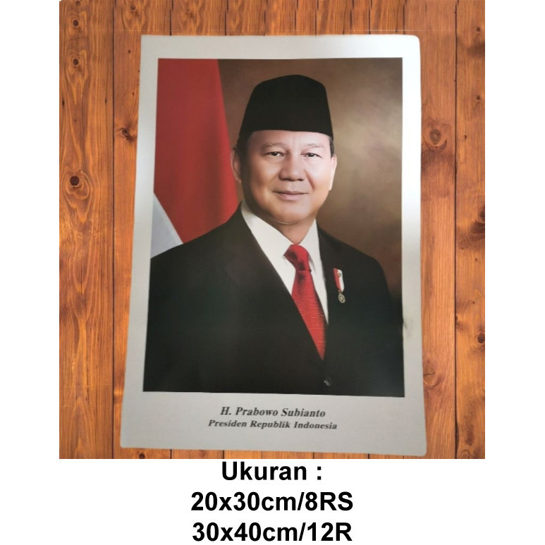 Jual Poster Presiden Prabowo Wapres Gibran Lambang Garuda Lembaran ...