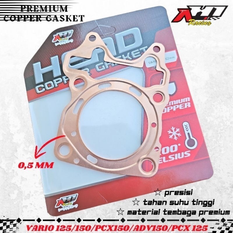Jual PERPAK GASKET PAKING PACKING BLOK HEAD TEMBAGA VARIO 125 150 PCX 150 ADV 150 PCX 125 AH1 ...