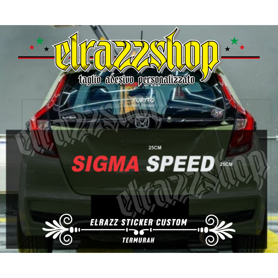 Jual stiker SIGMA SPEED termurah | Shopee Indonesia