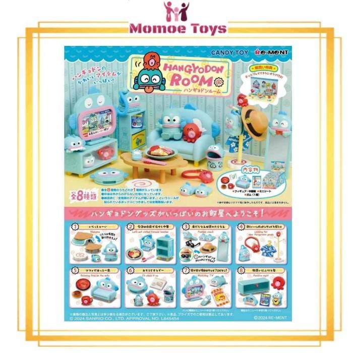 Jual Re-ment Miniature Sanrio HANGYODON ROOM Set of 8 Original Japan ...