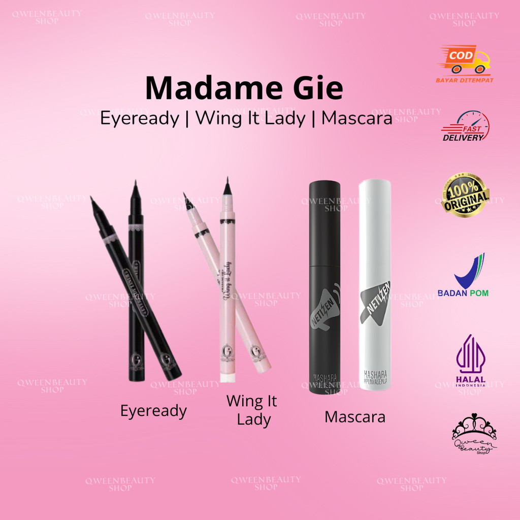 Jual MADAME GIE Eyeready Liner & Eye Wing It Lady Liner 1g | eyeliner ...
