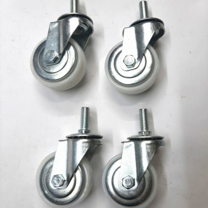 Jual Roda Troli / Caster Wheel / Roda nilon baut 3 inch drat polos 1 ...