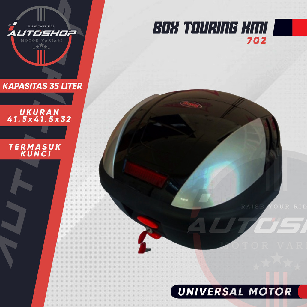 Jual Box KMI Touring 35 LITER Box Bagasi Barang Motor 702 Universal ...