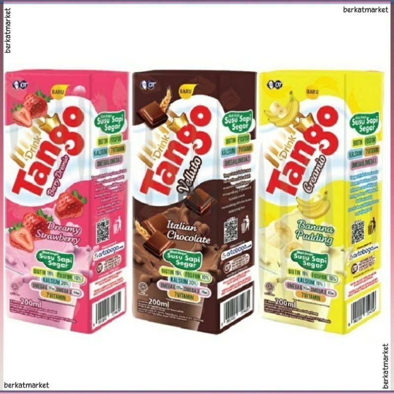 Jual UHT MILK | TANGO UHT MILK 200ML ALL VARIANT | SUSU KOTAK | SUSU ...