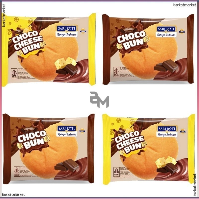 Jual Sari Roti Choco Bun Coklat Cheese Keju Klasik Sisir Mentega Susu ...