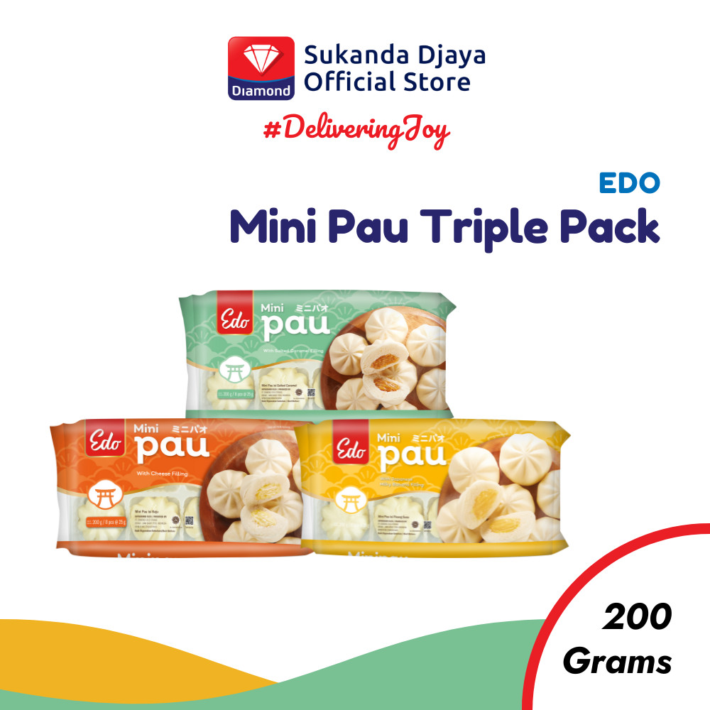 Jual Edo Mini Pau Triple Pack 200 Gr | Shopee Indonesia
