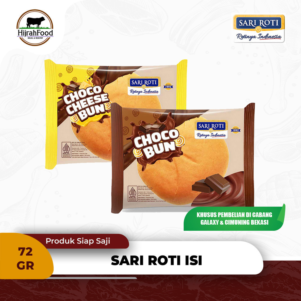 Jual Sari Roti Choco Bun / Choco Cheese Bun Roti Bun Isi Cokelat ...
