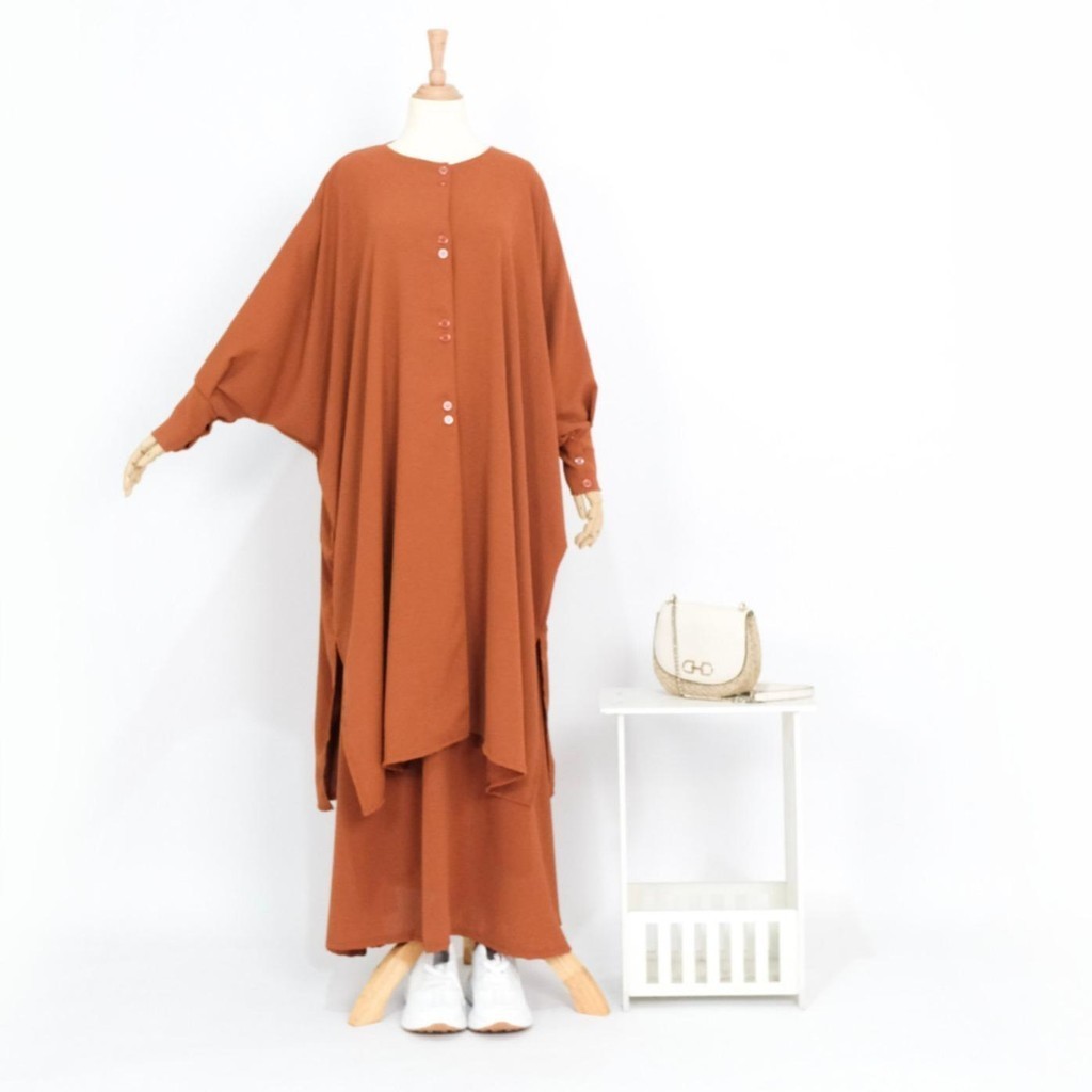 Jual Mininos Kanaya One Set | Setelan Gamis Crinkle Jumbo Remaja ...