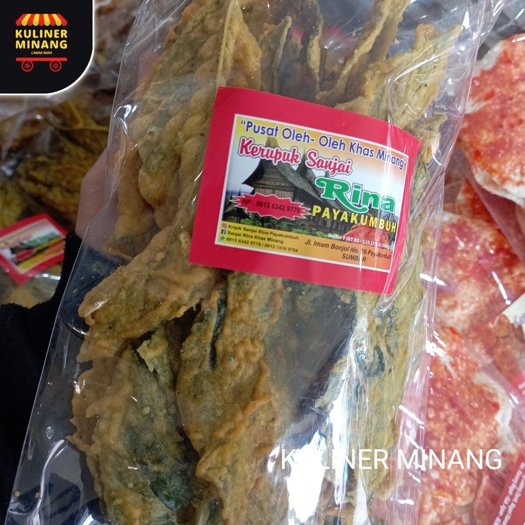 Jual Kuliner Minang [Extra Packing] Keripik Bayam Sanjai Rina Oleh-Oleh ...
