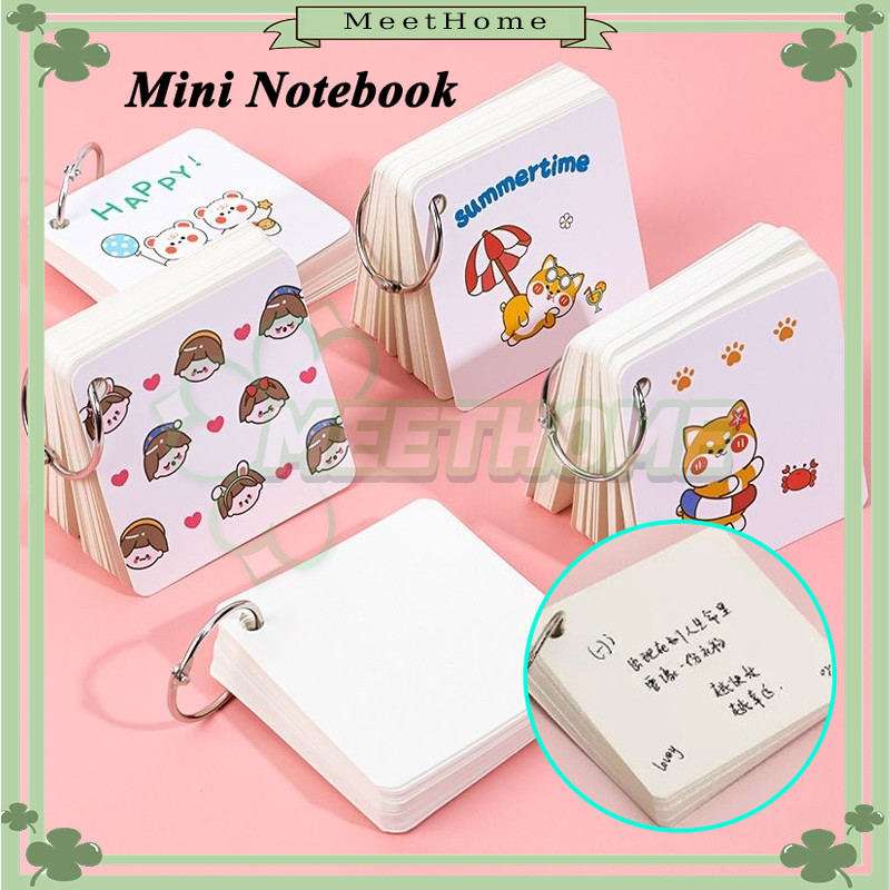 Jual Sticky Note Ring/Buku Mini Ring/Notebook Ring Mini Isi 80 Lembar ...