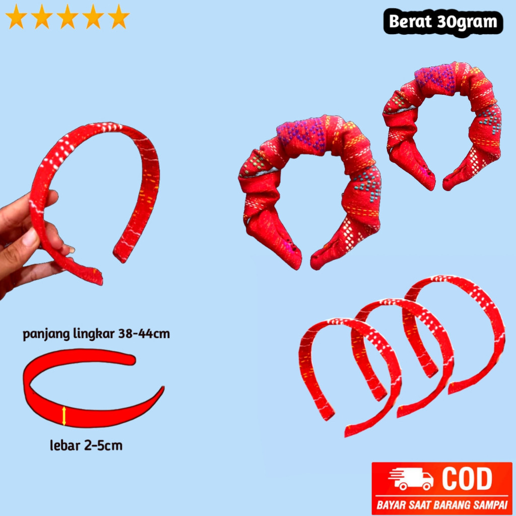 Jual Bando Kain Ulos / Headband / Bando Ulos wanita / Cocok Untuk ...