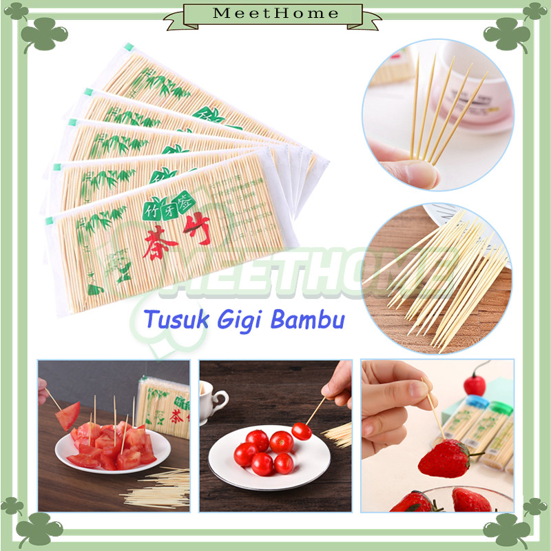 Jual [10PCS] Tusuk Gigi Bamboo/Tusuk Gigi Ukir Bambu/Tusuk Gigi Reffil ...