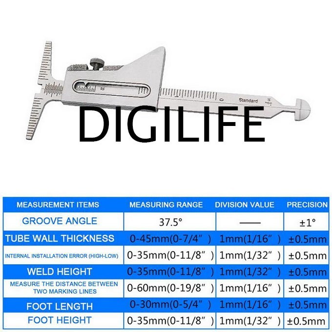 Jual HILO Welding Gauge HI-LO Inspection Ukur Las HI-LO Pipe Gage Welder | Shopee Indonesia