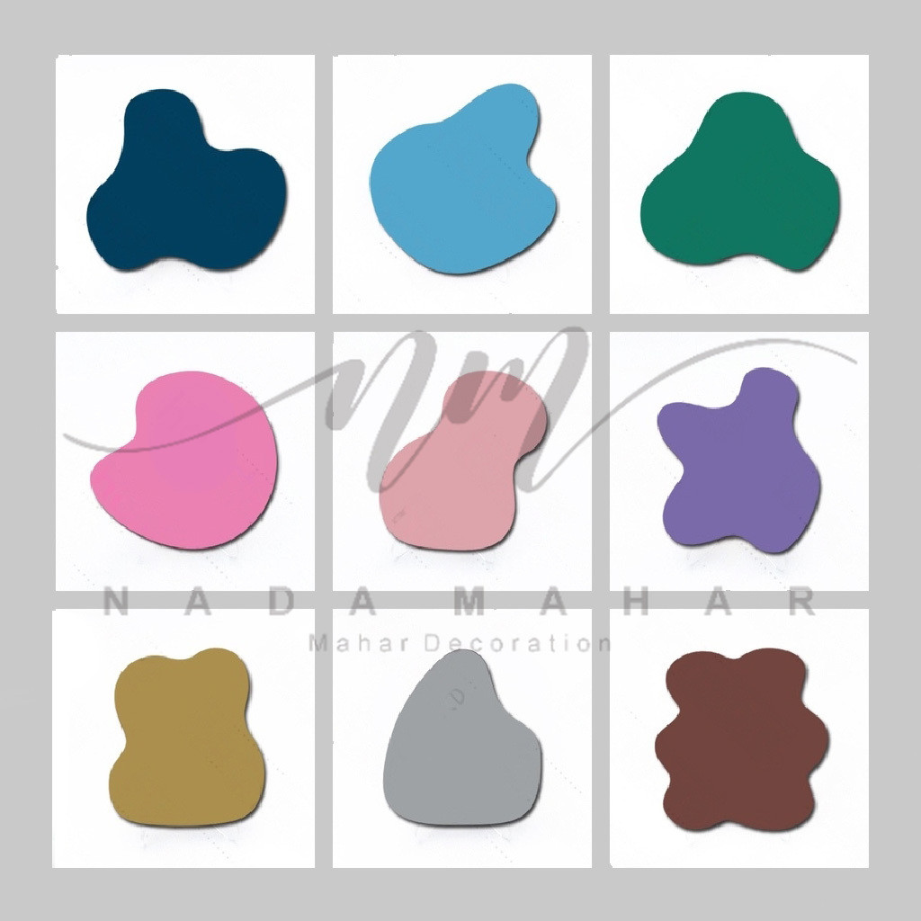 Jual T.15 Alas Tatakan Shape Aesthetic bahan Akrilik Cat Warna ...