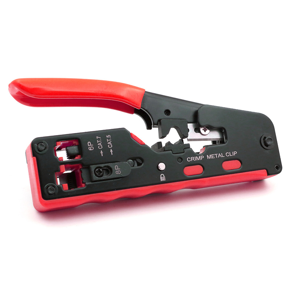 Jual all in one rj45 pliers networking crimper cat5 cat6 cat7 cat8 ...
