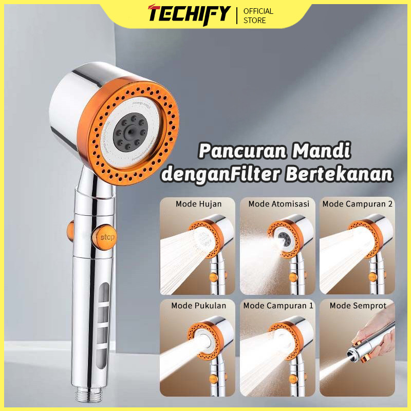 Jual Kepala Pancuran Kamar Kepala Shower Kamar Mandi Saringan Bawaan / 4-Mode Hand Shower ...