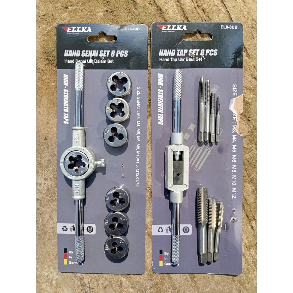 Jual Hand Tap Set plus Gagang - Senai Snei Die Set - Snai Pembuat Drat Dalam Derat Luar Ulir Mur ...