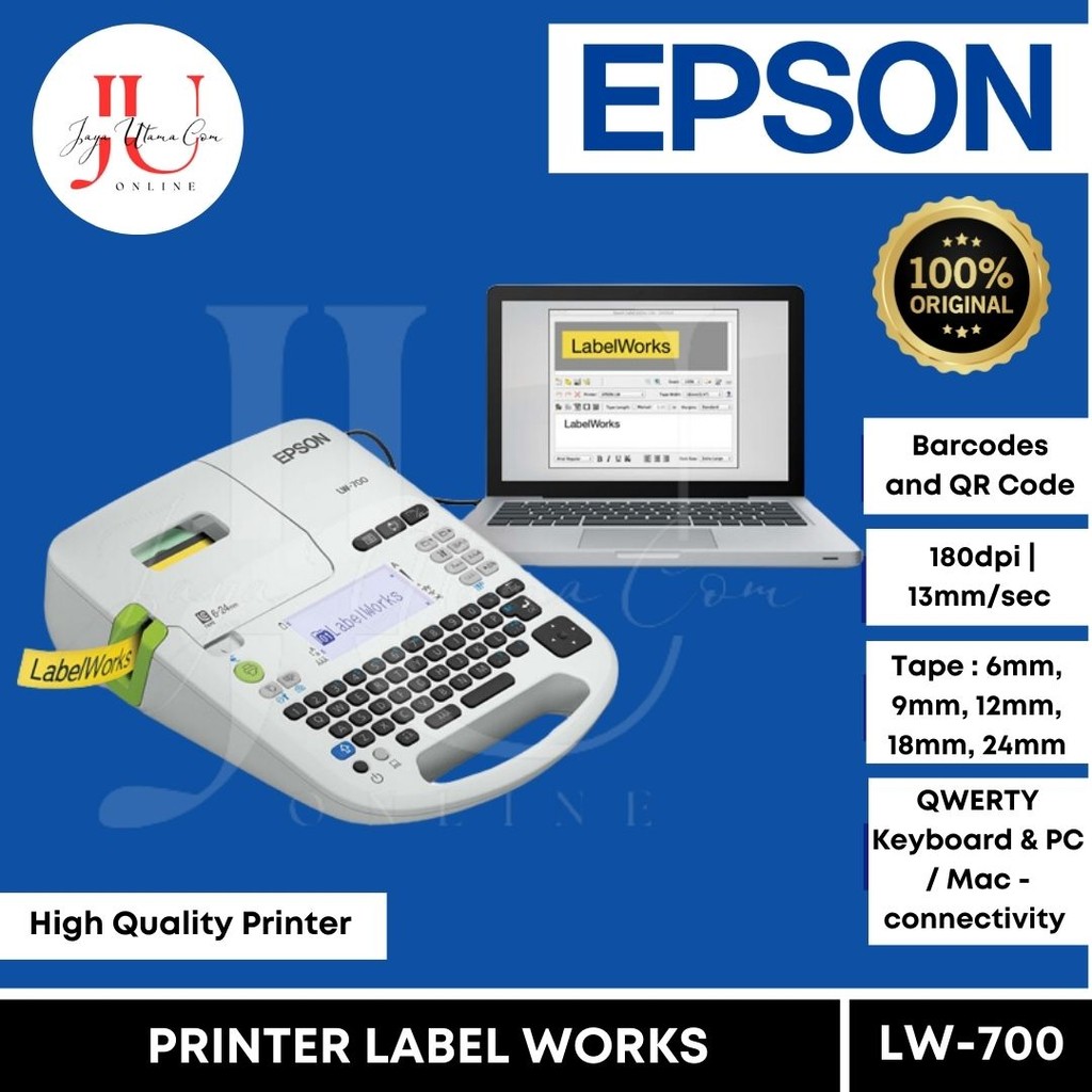 Jual Printer Label Epson LW-700 Label Work / Printer Barcode QR Code LW ...
