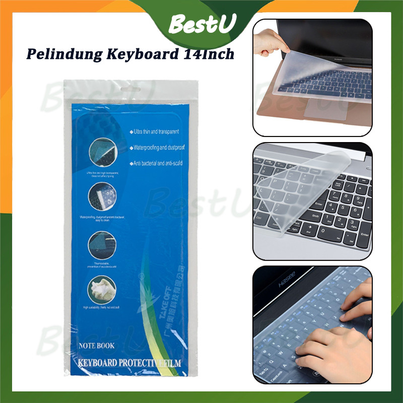Jual Pelindung Keyboard Silicone 14Inch /Protector Keyboard Cover ...
