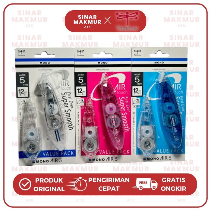 Jual Correction Tape/Tipex Kertas Mono Air 5 Pen Type 5mm x 6m CT-PAX ...